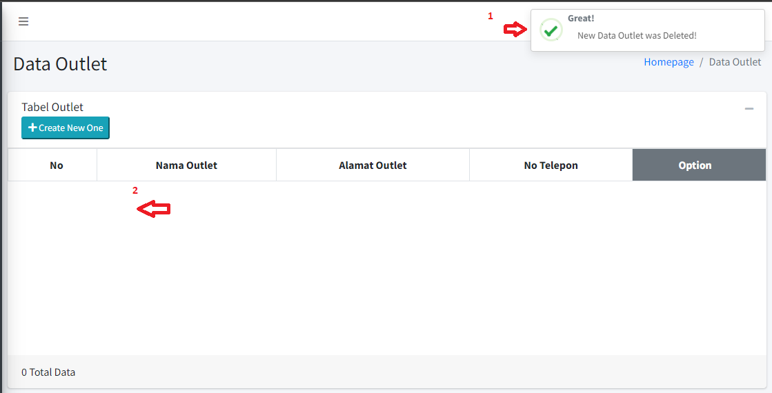 Laundry Management Website (Part 9-CRUD Outlet Admin) | December Skies Code
