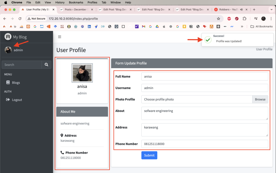 Blog Development and Profile Management Using CodeIgniter4 (Part 5 ...